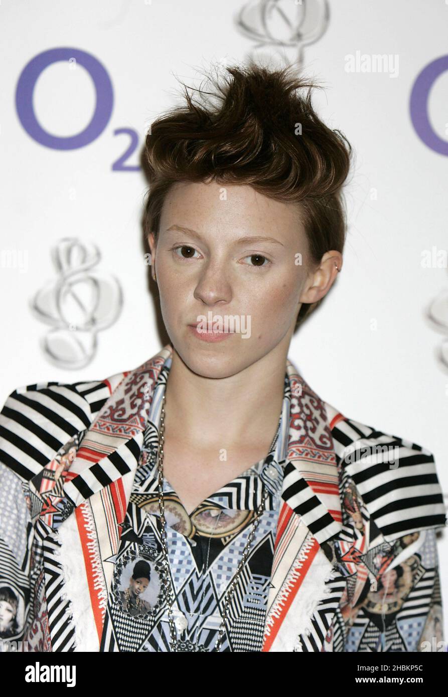 Elly Jackson of La Roux arrives at the O2 Silver Clef Awards at the ...