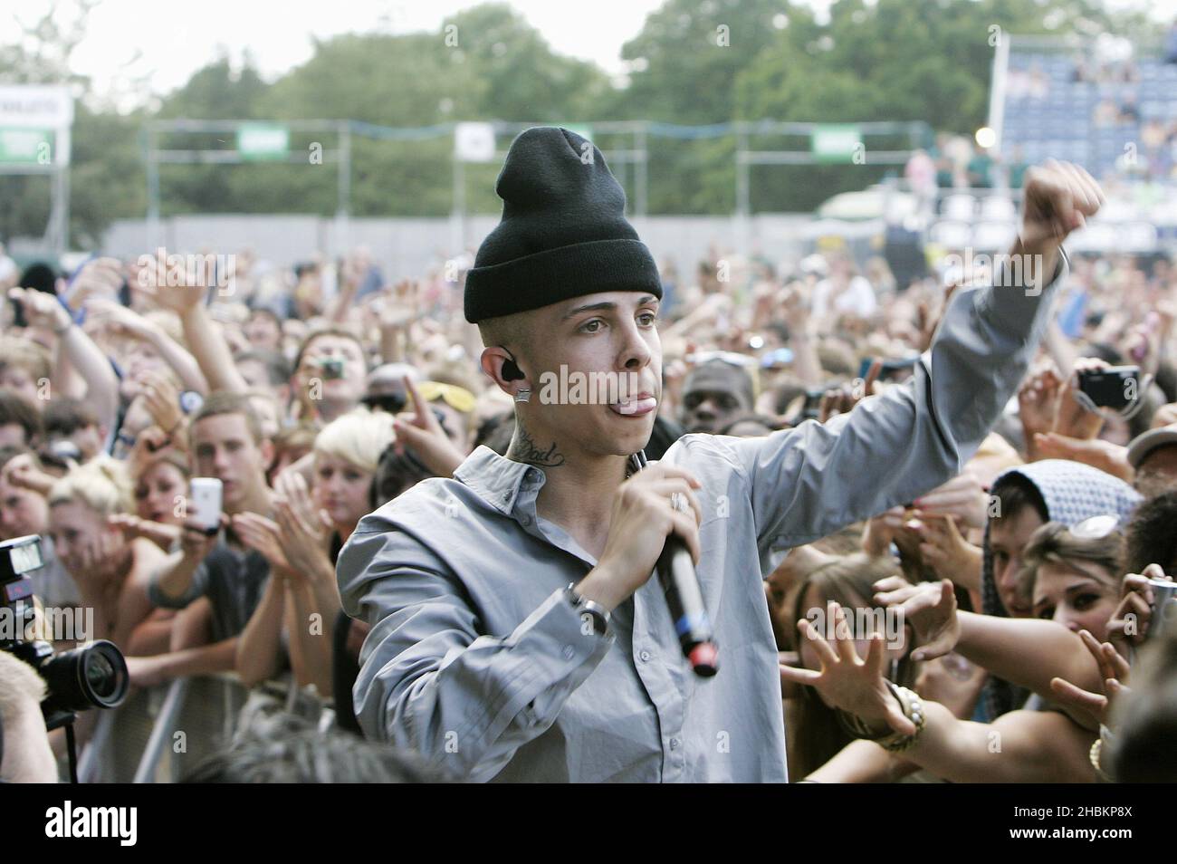 Dappy of N-Dubz performs on stage at the Wireless Festival Day 2, Hyde ...