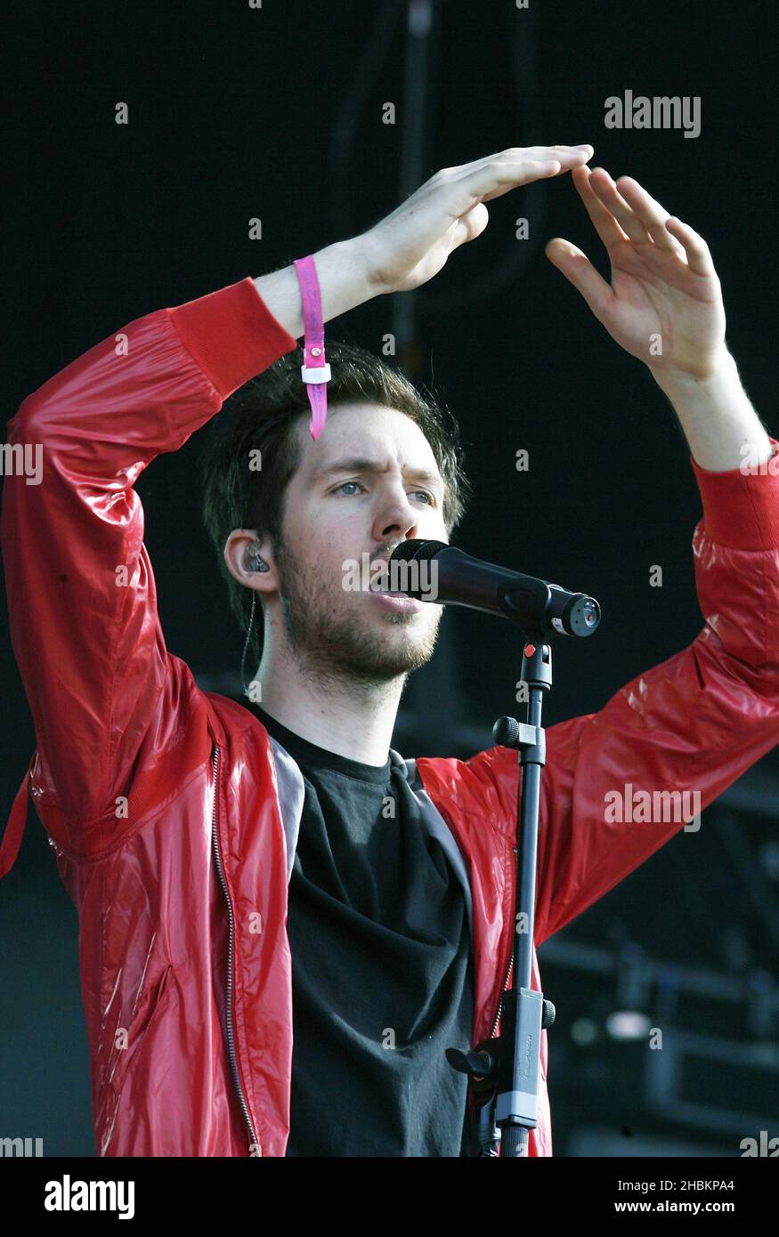Calvin Harris performing on stage at the O2 Wireless Festival in Hyde ...