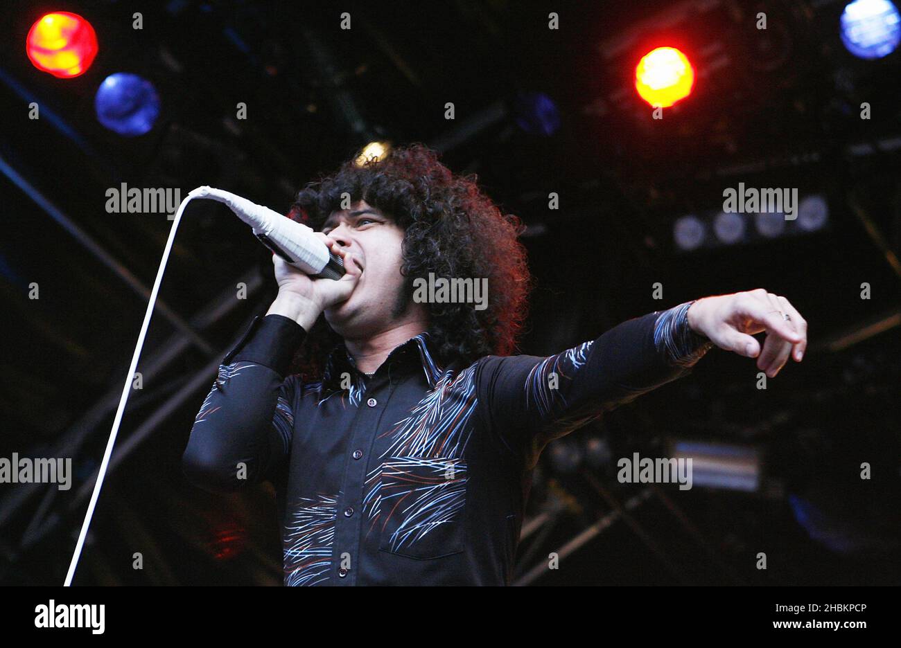 Cedric Bixler-Zavala from the band 'Mars Volta' performs at Somerset ...