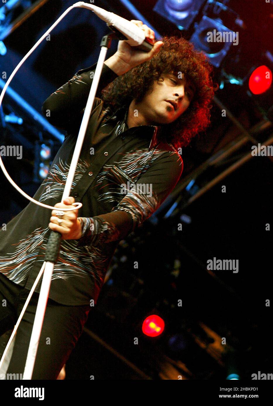 Cedric Bixler-Zavala from the band 'Mars Volta' performs at Somerset ...