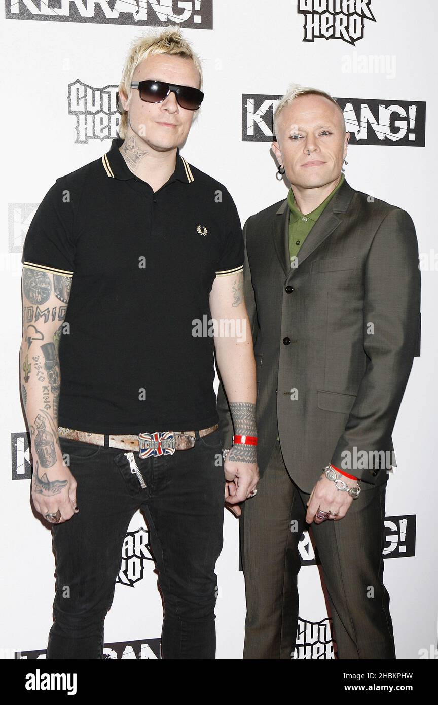 Liam and Keith Flint of Prodigy arrive at the Kerrang Awards at the ...