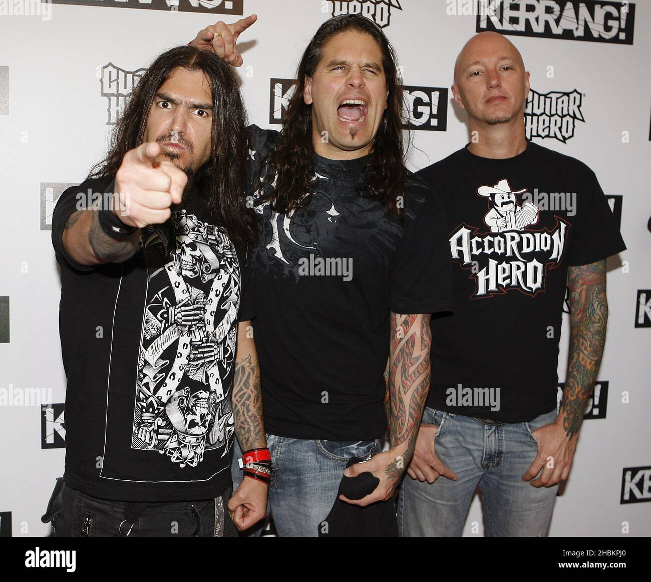 Rob Flynn and his band Machine Head arrive at the Kerrang Awards at the ...