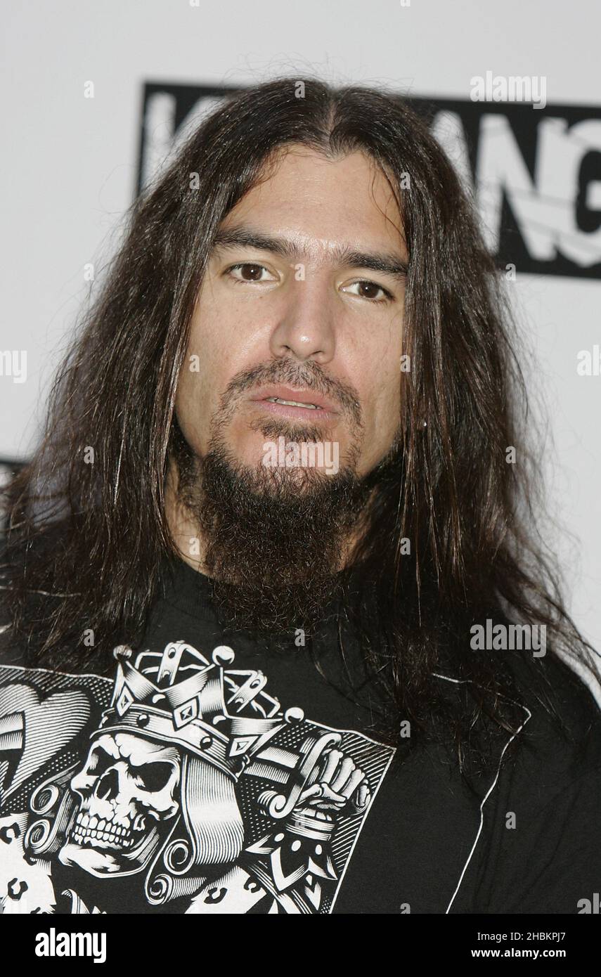 Rob Flynn and his band Machine Head arrive at the Kerrang Awards at the ...