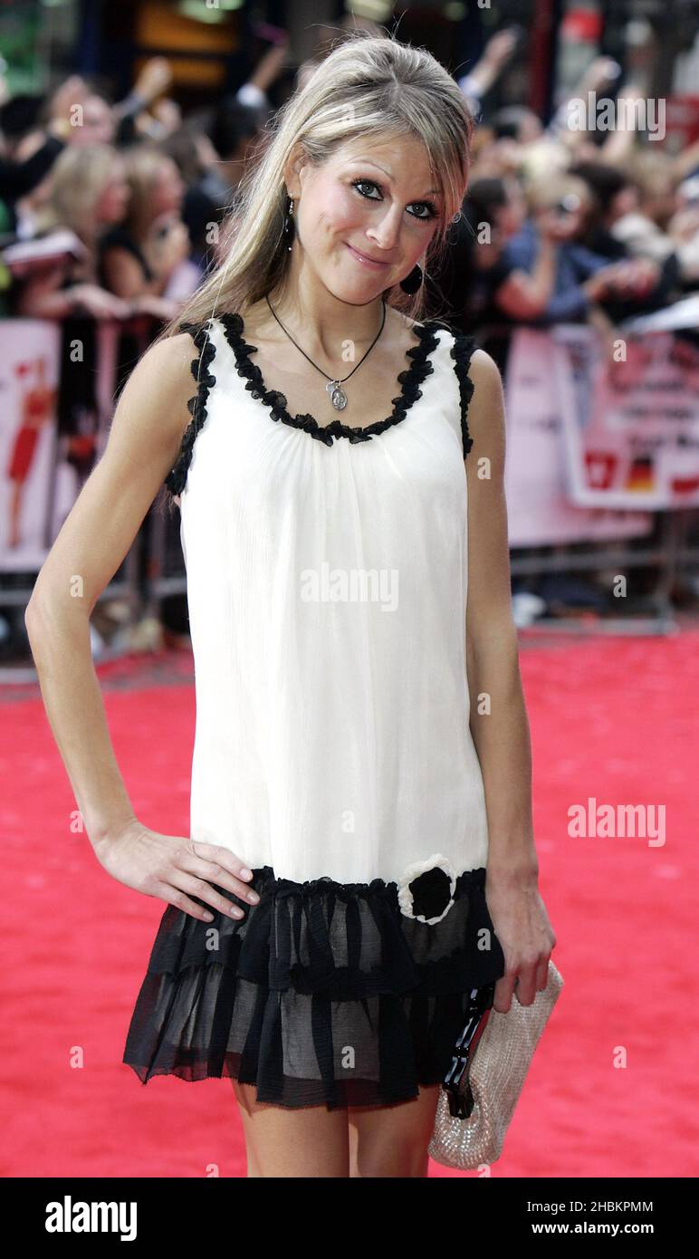 Nikki Grahame arrives at The Ugly Truth Premiere at the Vue Cinema ...