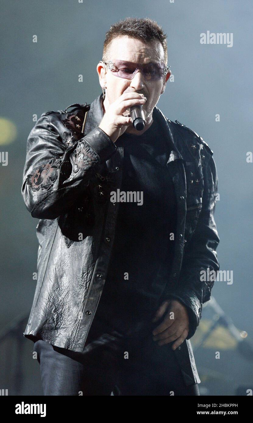 U2 in concert at wembley stadium in london hi-res stock photography and ...