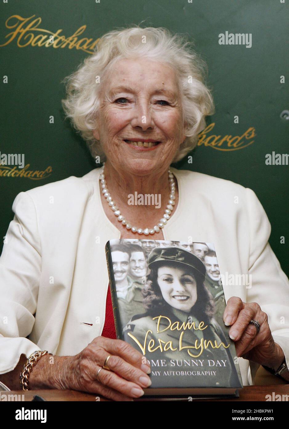 Dame vera lynn signs copies of her new autobiography hi-res stock ...