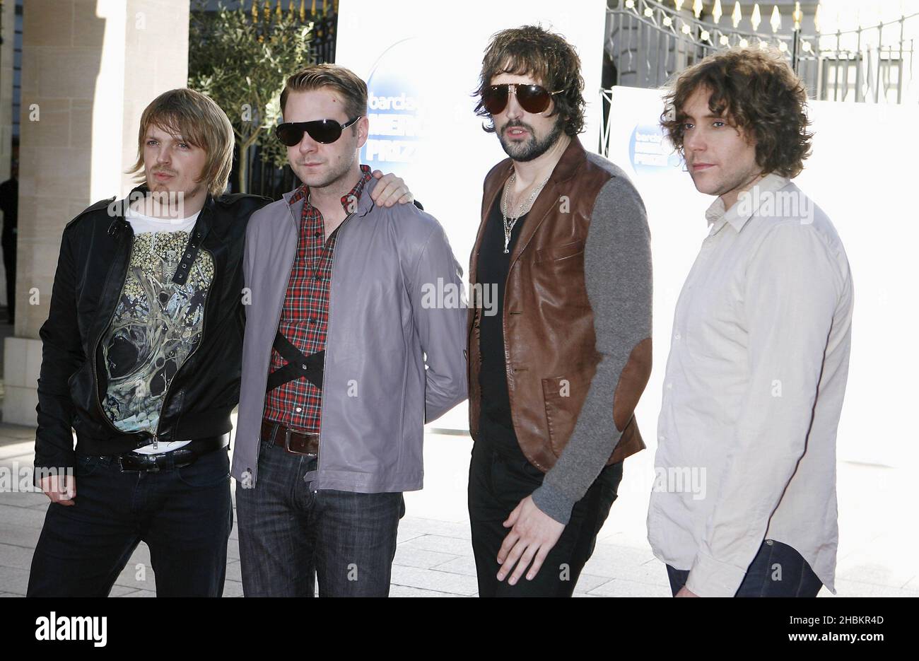 (l-r) Chris Edwards, Tom Meighan, Sergio Pizzorno and Ian Matthews of ...