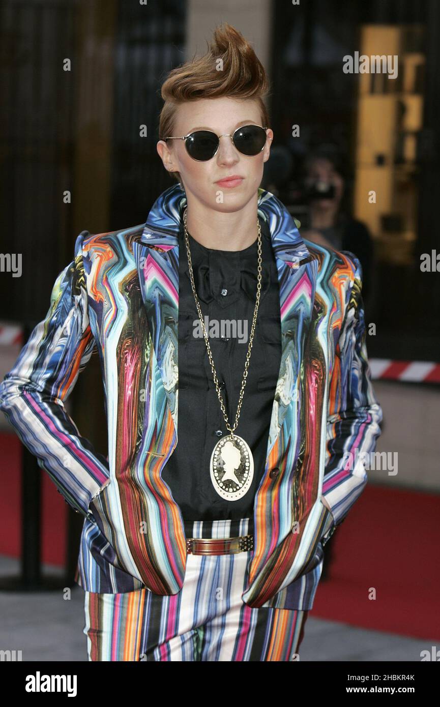 Elly Jackson of La Roux arrives at the Barclay Mercury Music Awards at ...