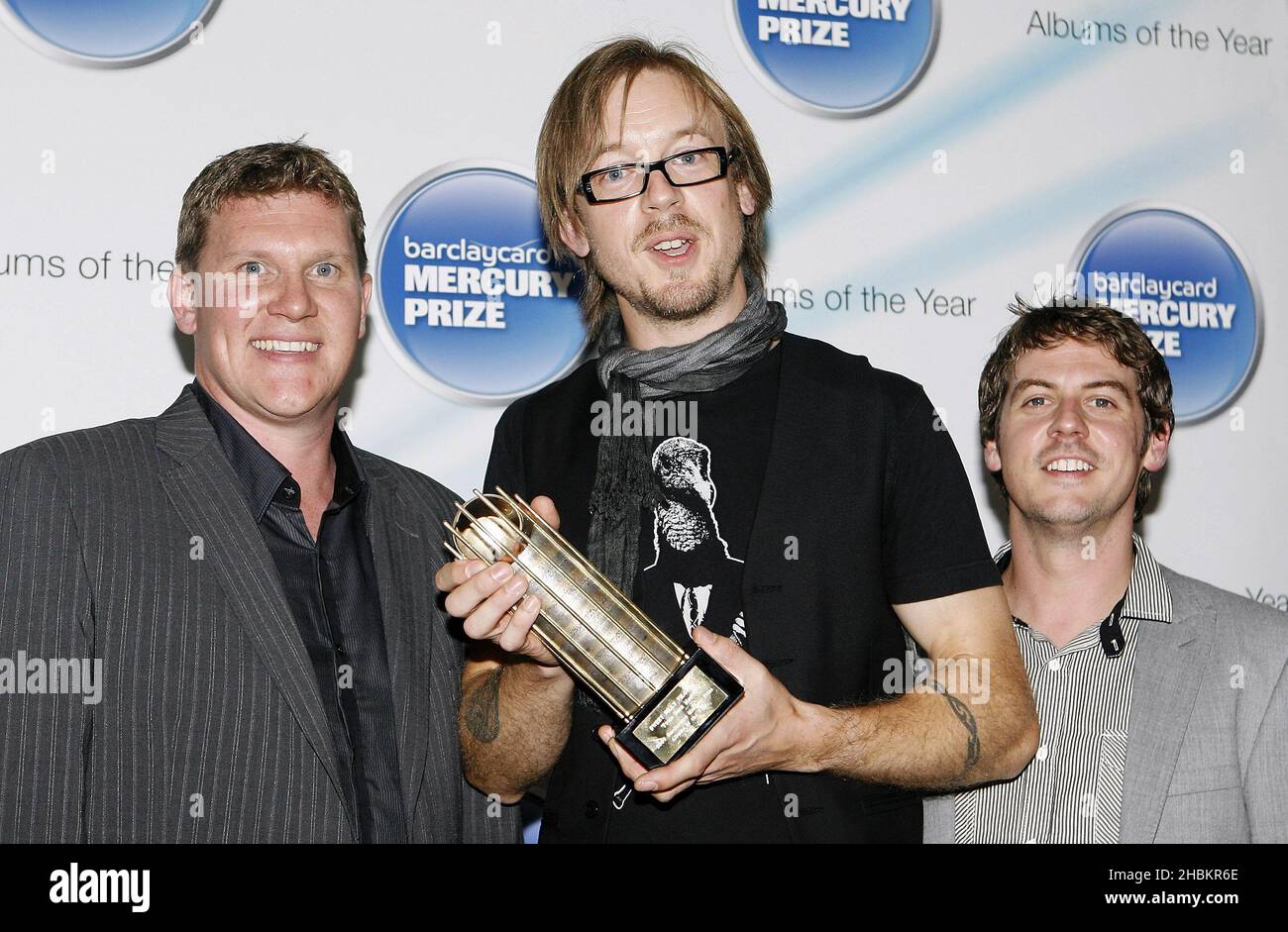Sweet Billy Pilgrim with award at the 2009 Barclaycard Mercury Prize at ...