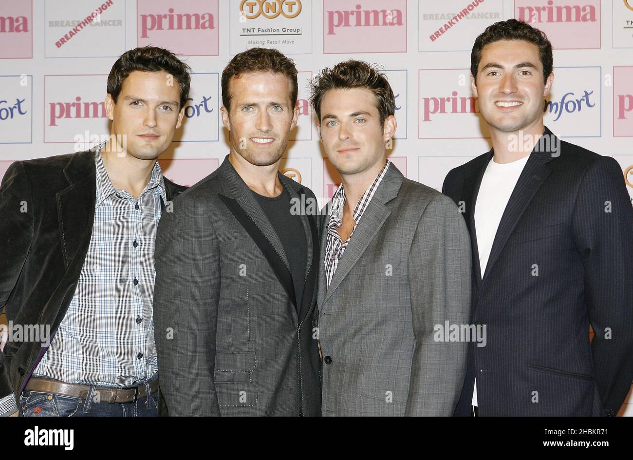 Boy Band Blake arrive at the Comfort Prima High Street Fashion Awards ...