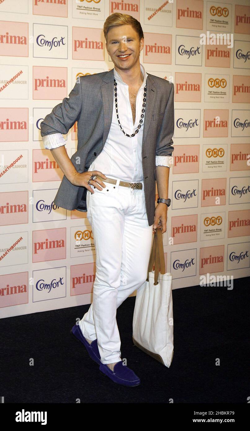 Henry Conway arrives at the Comfort Prima High Street Fashion Awards at ...