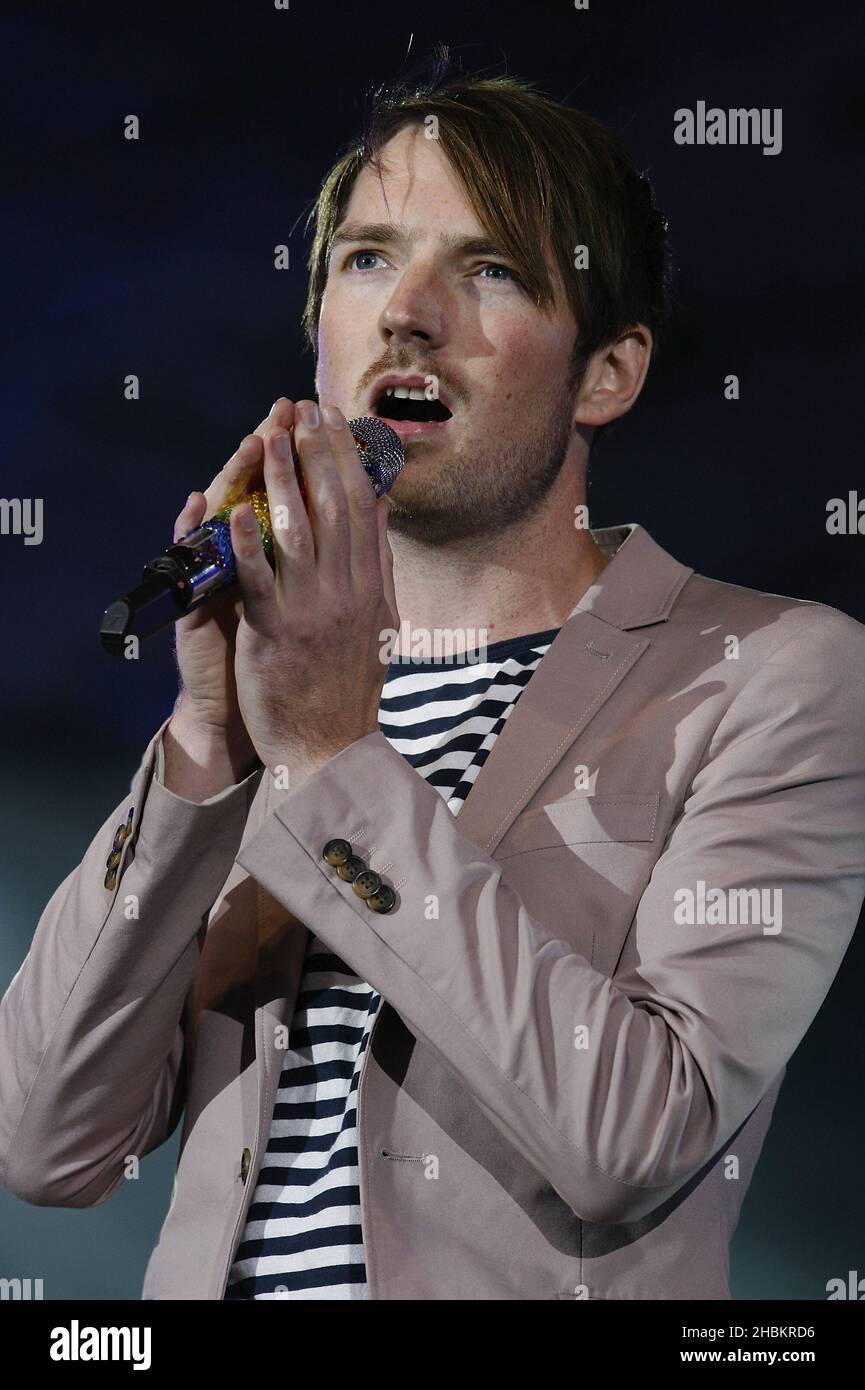 Dan Gillespie Sells of The Feeling performs on stage at We Love Abba ...
