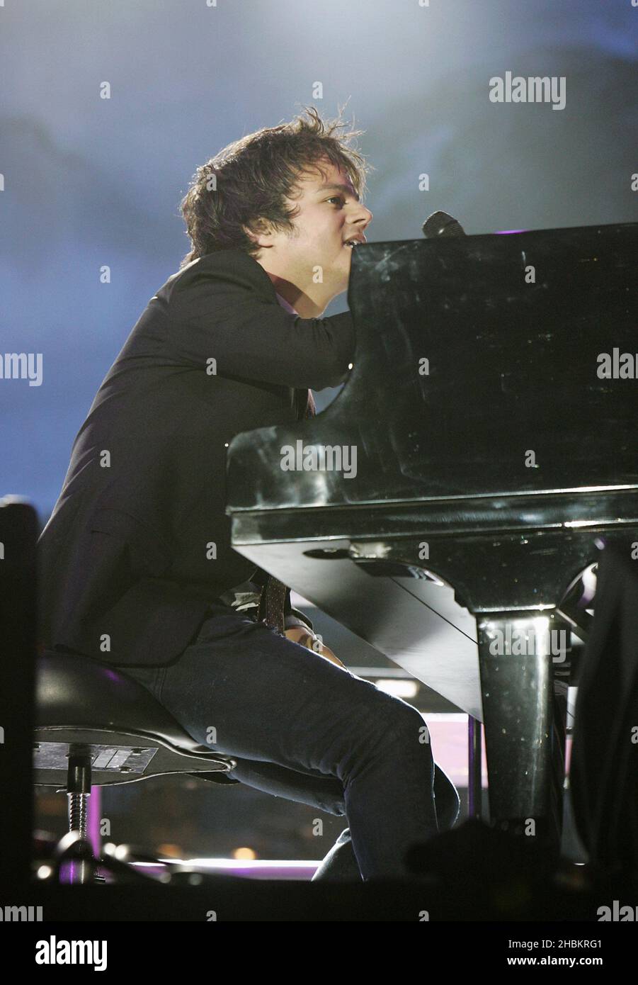 Jamie Cullum performs on stage at the 'We Love Abba, Thank You for the ...
