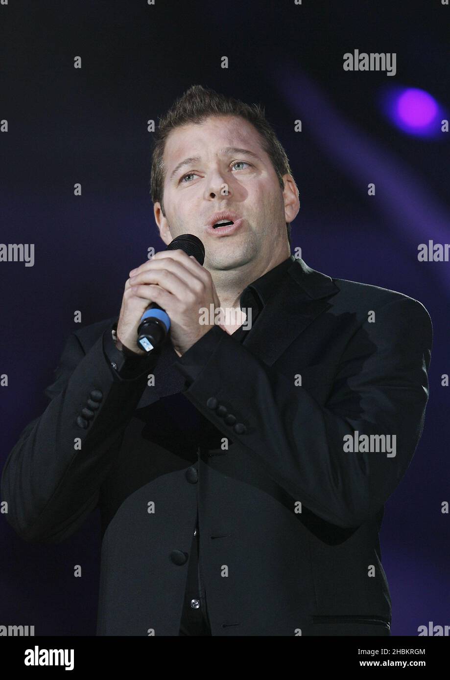 Christian Jon Billett performs on stage at the 'We Love Abba, Thank You ...