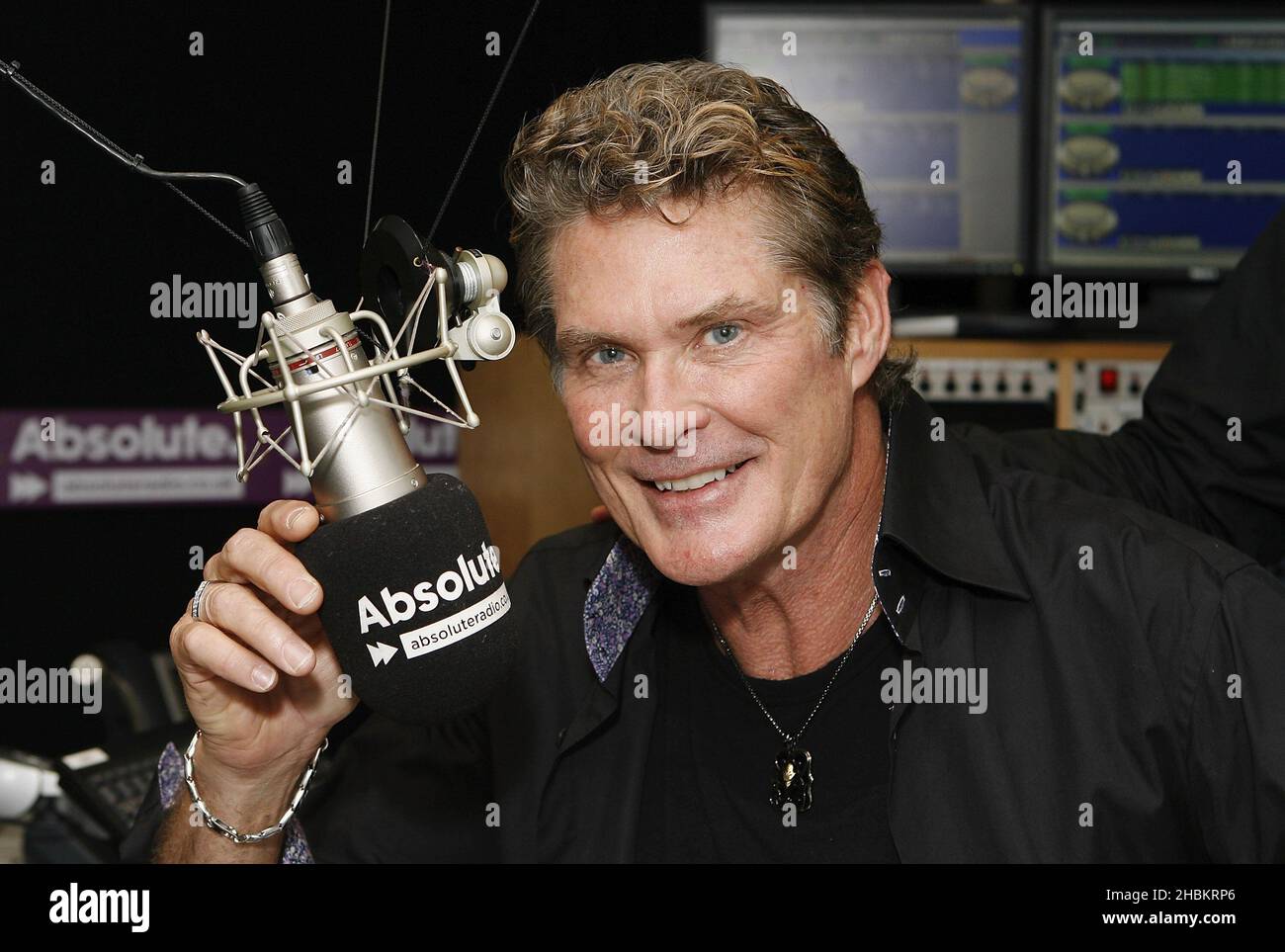 David Hasselhoff pictured at Absolute Radio, London Stock Photo - Alamy