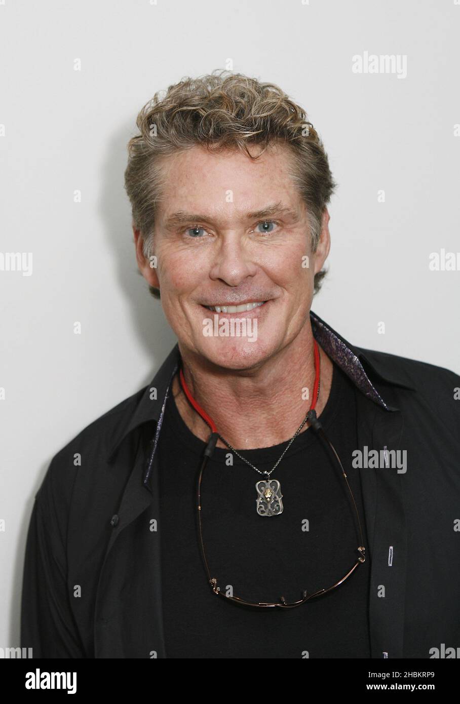 David hasselhoff pictured at absolute radio hi-res stock photography ...