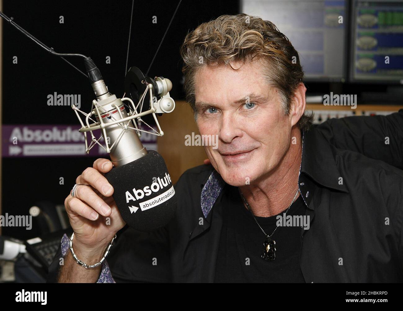 David Hasselhoff pictured at Absolute Radio, London Stock Photo - Alamy