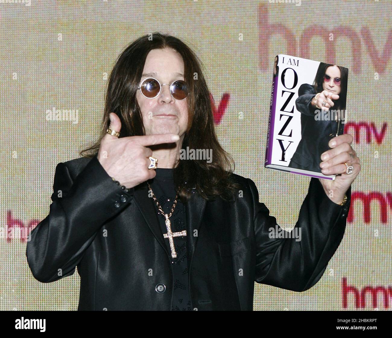 Ozzy Osbourne signs copies of his new book, 'I am Ozzy" at HMV, Oxford ...