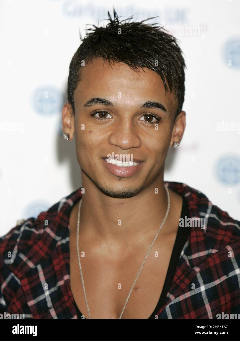 Aston Merrygold of JLS poses backstage on stage at the Girlguiding UK's ...