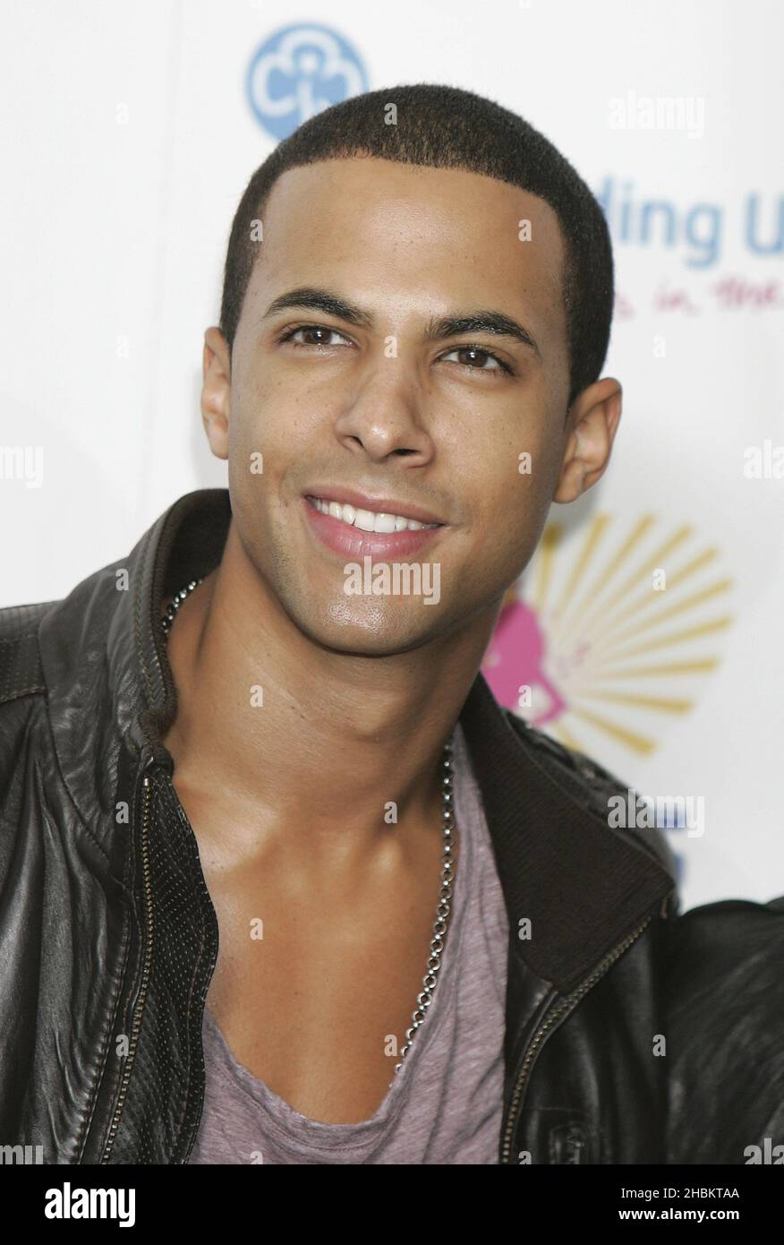 Marvin Humes of JLS poses backstage on stage at the Girlguiding UK's ...