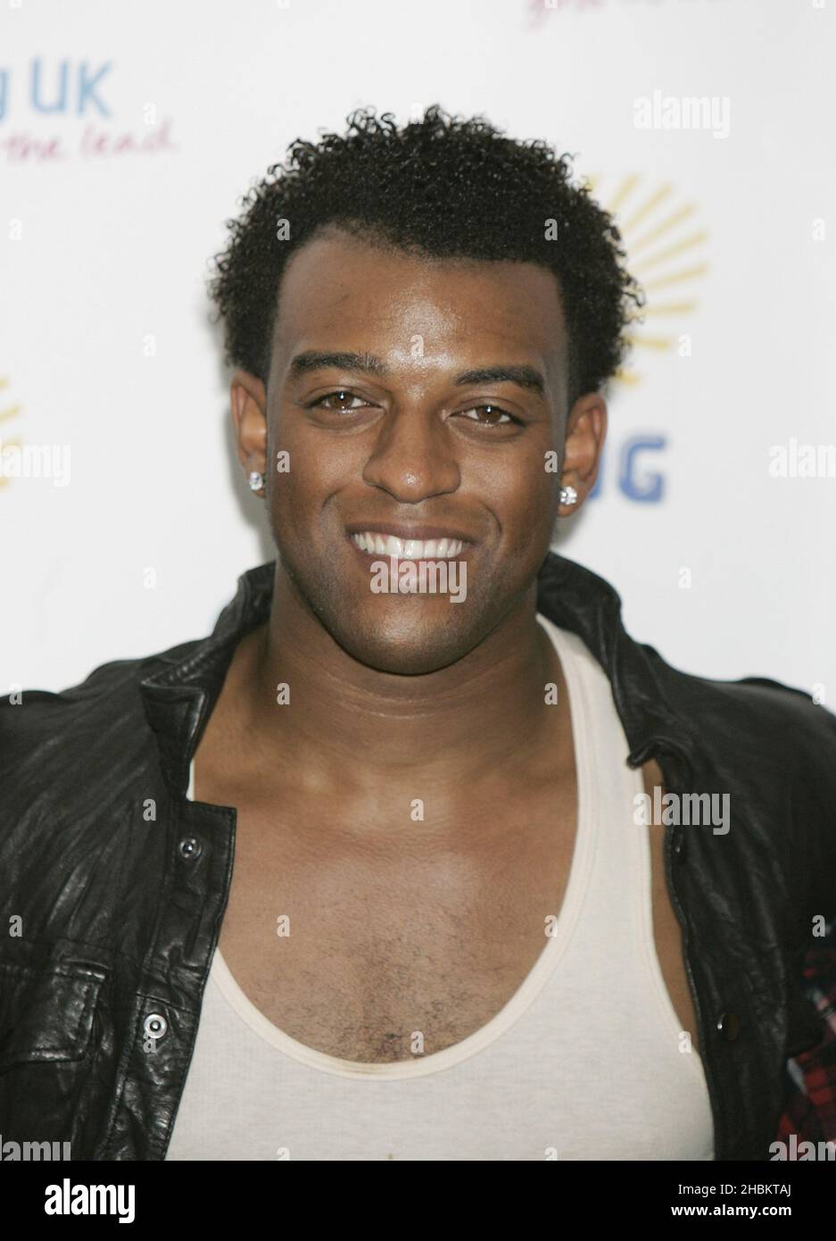 Oritse Williams of JLS poses backstage on stage at the Girlguiding UK's ...