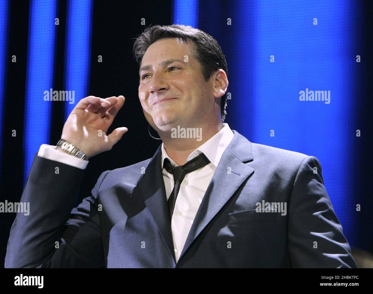 Tony Hadley of Spandau Ballet performs at the 02 Arena, London Stock ...