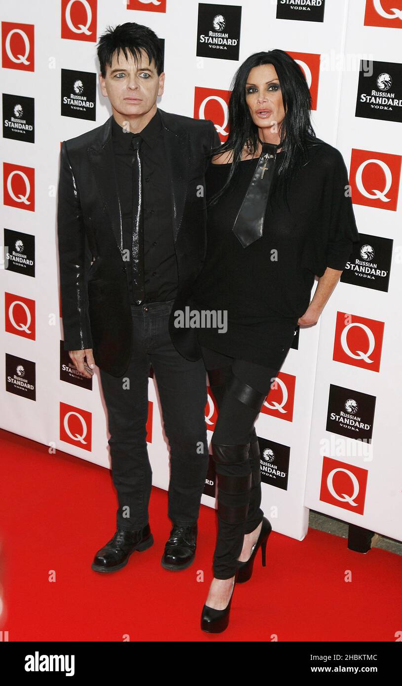 Gary Newman and wife Gemma arrive at the Q Awards at the Grosvenor ...
