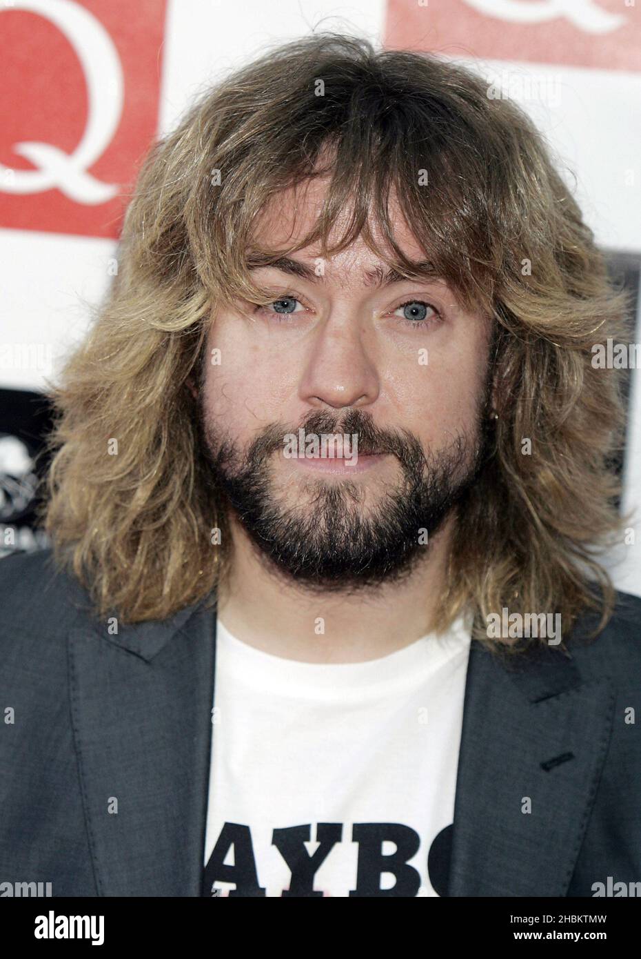 Justin Lee Collins arrives at the Q Awards at the Grosvenor House Hotel ...