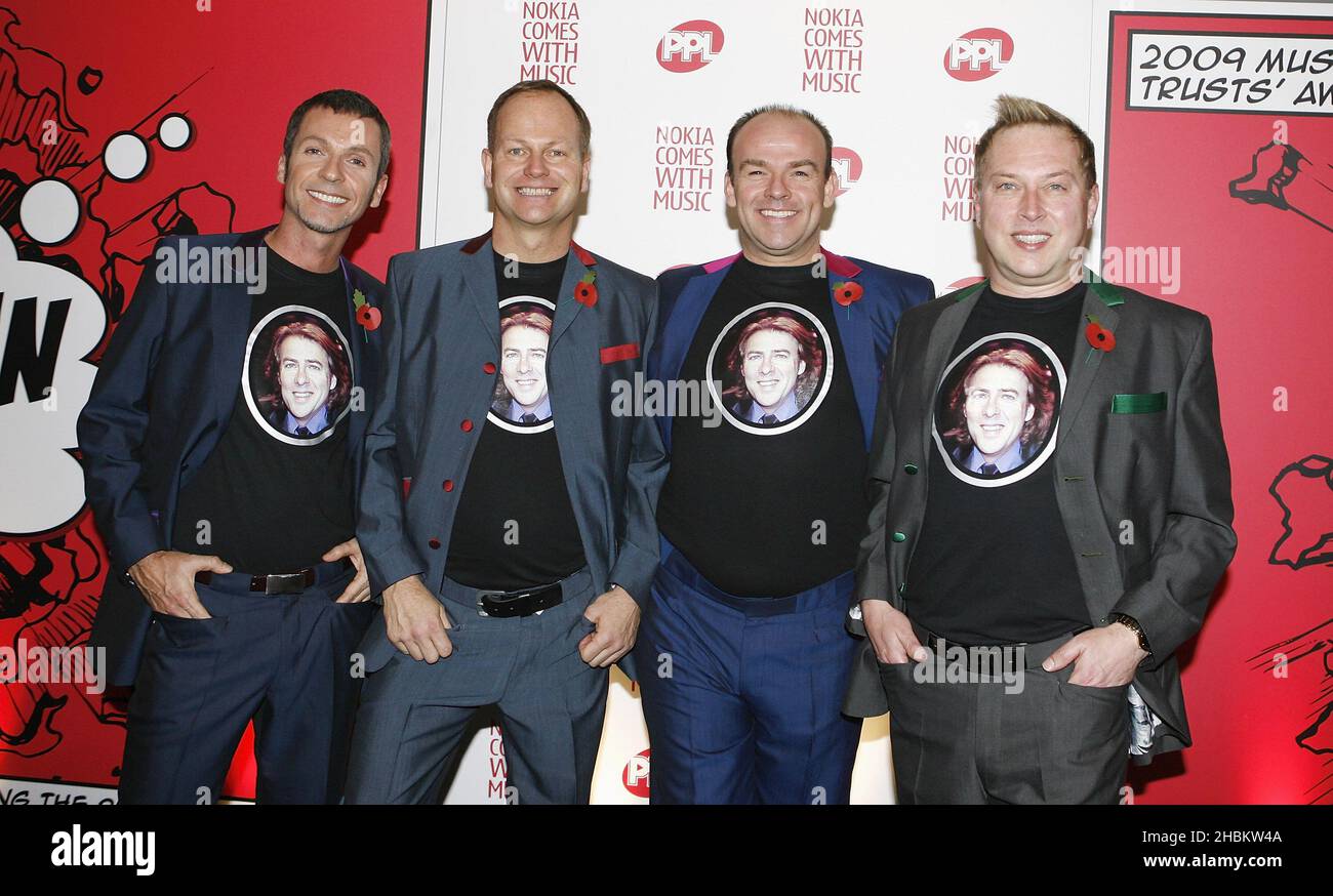 Four Poofs and a Piano arrive at the Music Industry Trust Awards 2009 ...