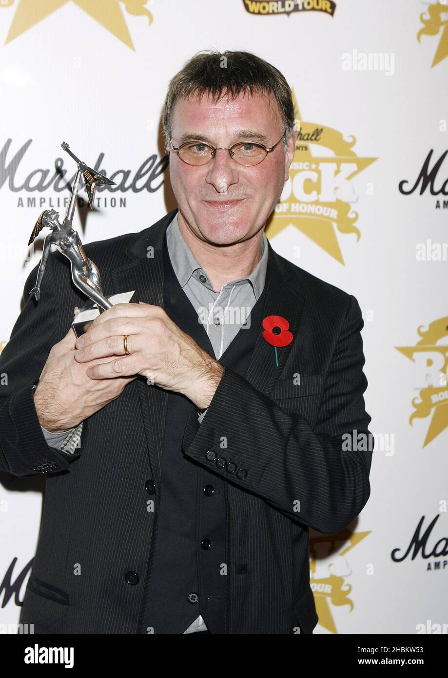 Steve Harley with Childline Rocks Award at the Classic Rock Roll of ...