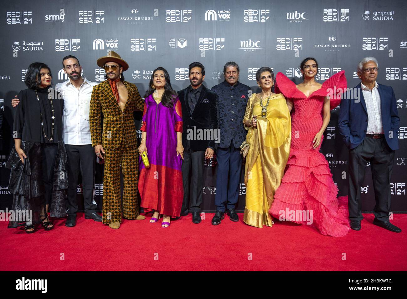 The film crew walks the red carpet, prior to the screening of ’83 ...