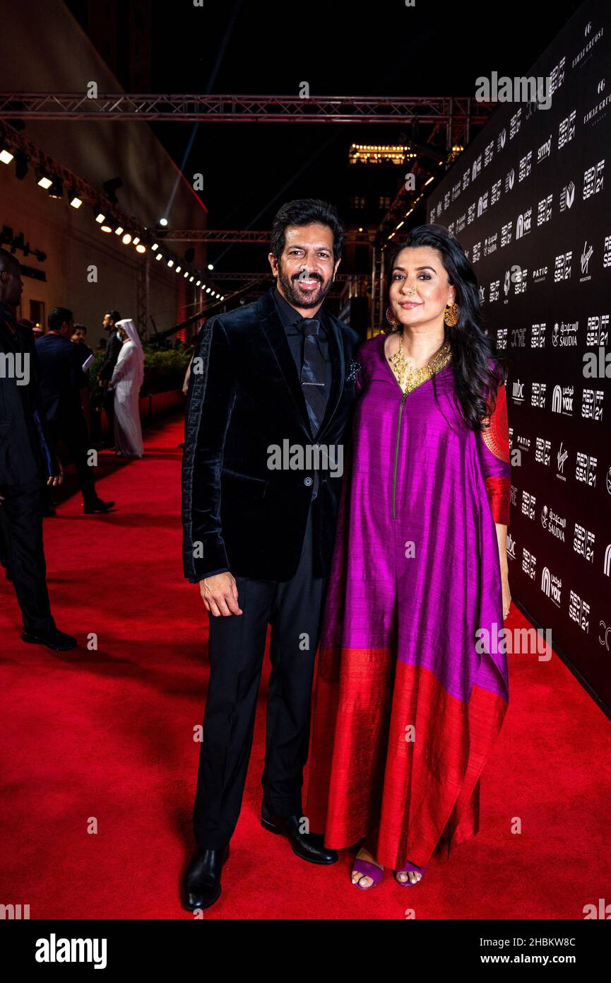 Indian film director Kabir Khan and wife Mini Mathur walk the red ...