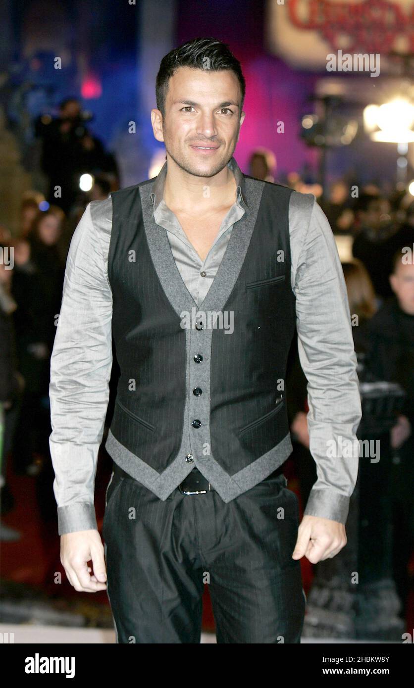 Peter Andre arrives at A Christmas Carol World Premiere, Leicester ...