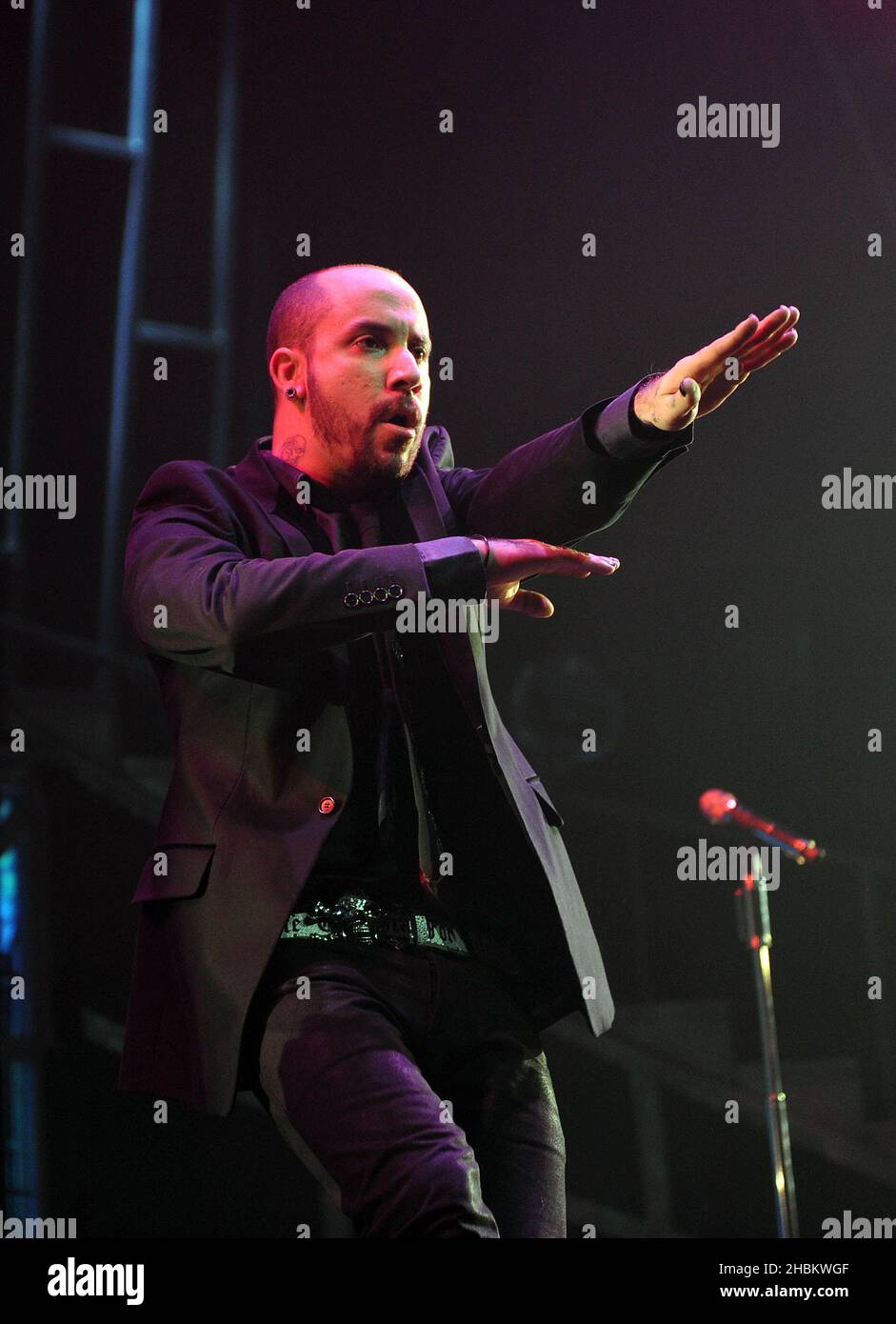 Howie Dorough of the Backstreet Boys performs at the 02 Arena in London ...