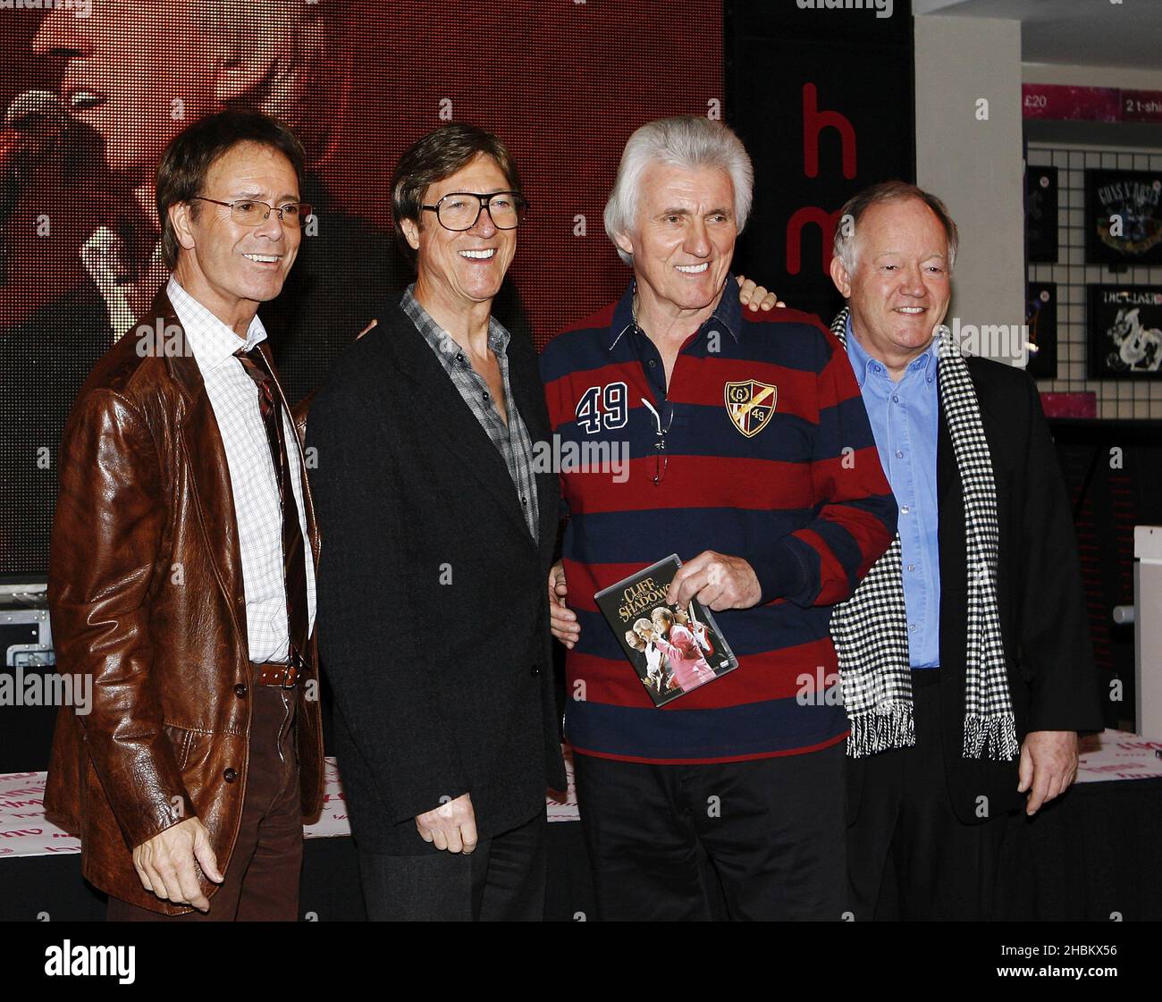Cliff Richard, Hank Marvin, Bruce Welch and Brian Bennet of Cliff Richard and The Shadows,DVD ...
