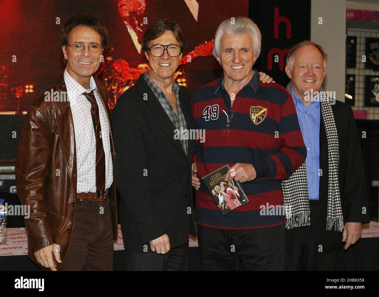 Cliff Richard, Hank Marvin, Bruce Welch and Brian Bennet of Cliff ...