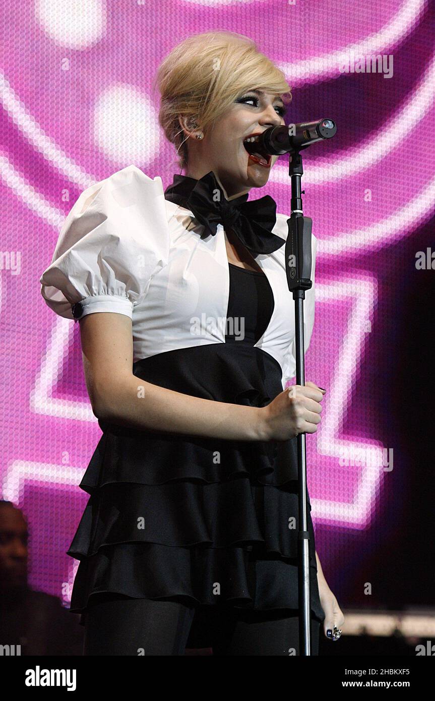 Pixie Lott performing during Capital FM's Jingle Bell Ball at the O2 ...