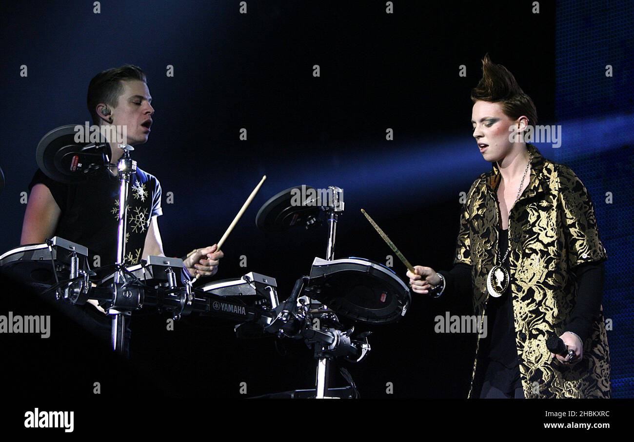 La Roux performing during Capital FM's Jingle Bell Ball at the O2 Arena ...