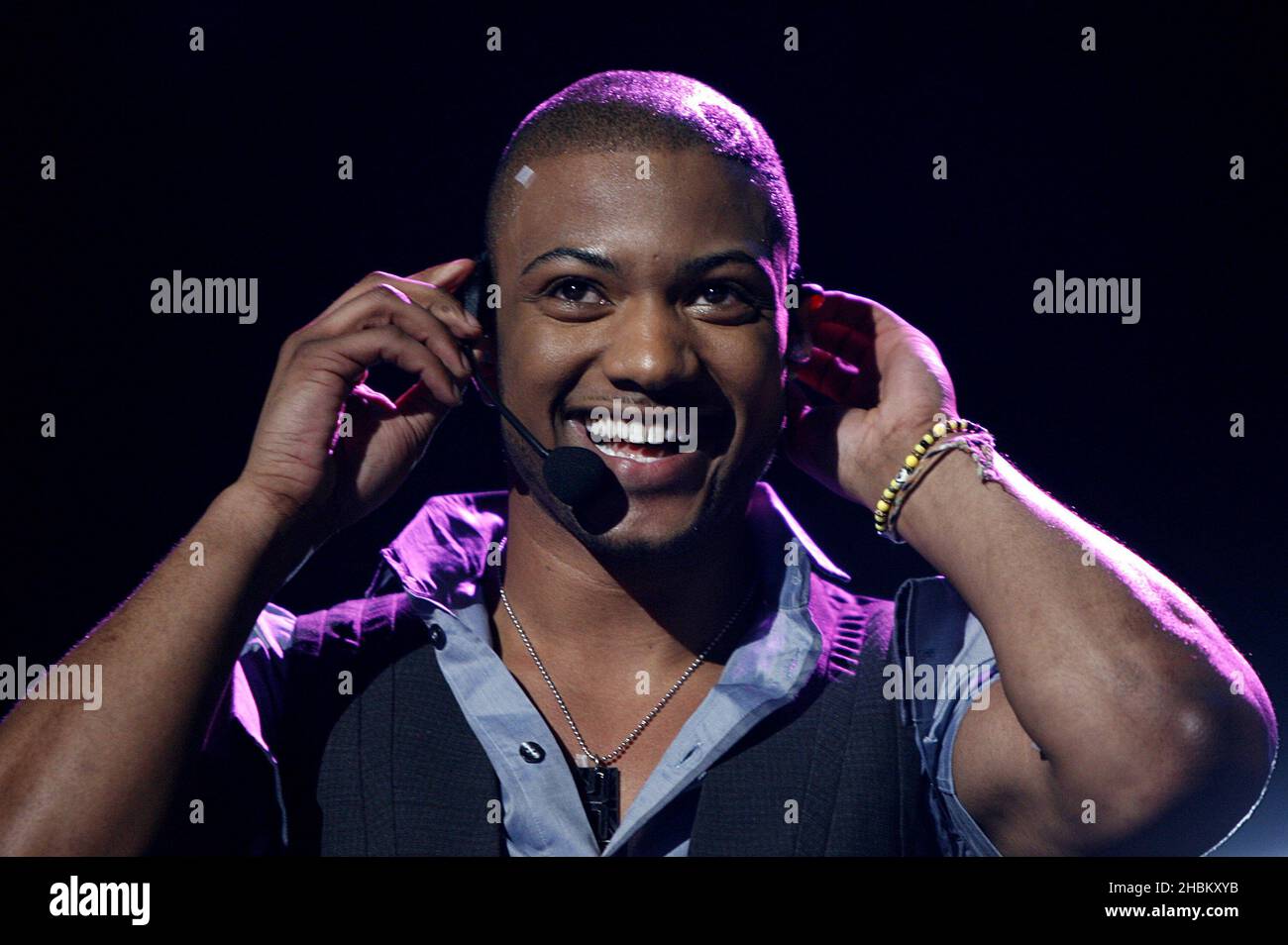 JB of JLS performing during Capital FM's Jingle Bell Ball at the O2 ...