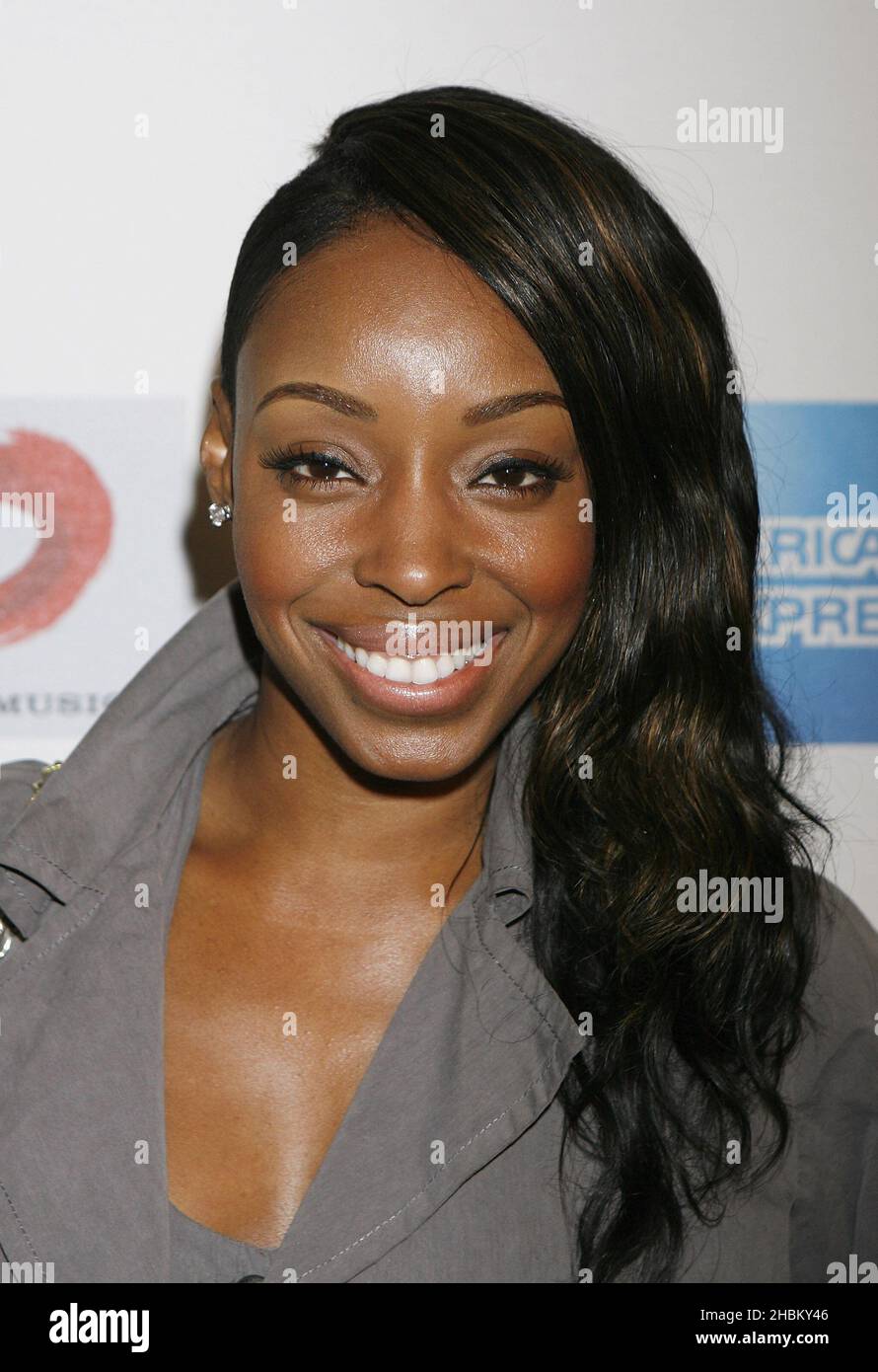 Sabrina Washington arrives at Alicia Key's Album Launch at the Orchid ...