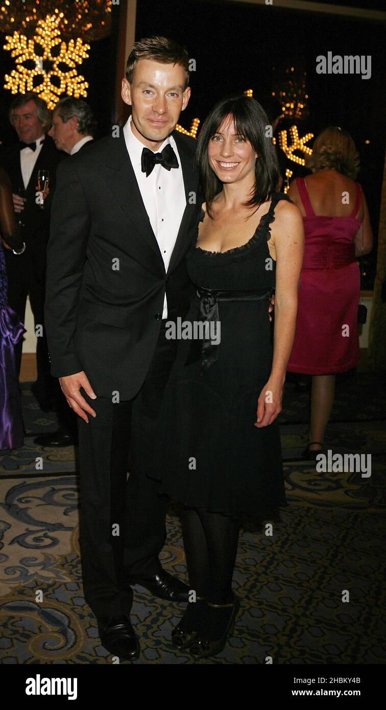 Dr David Bull and guest arrive at the Sparks Ball, The Hilton, London ...