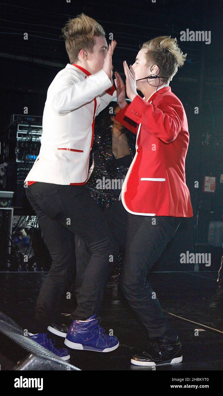 John Grimes and Edward Grimes aka Jedward perform at G-A-Y Heaven in ...
