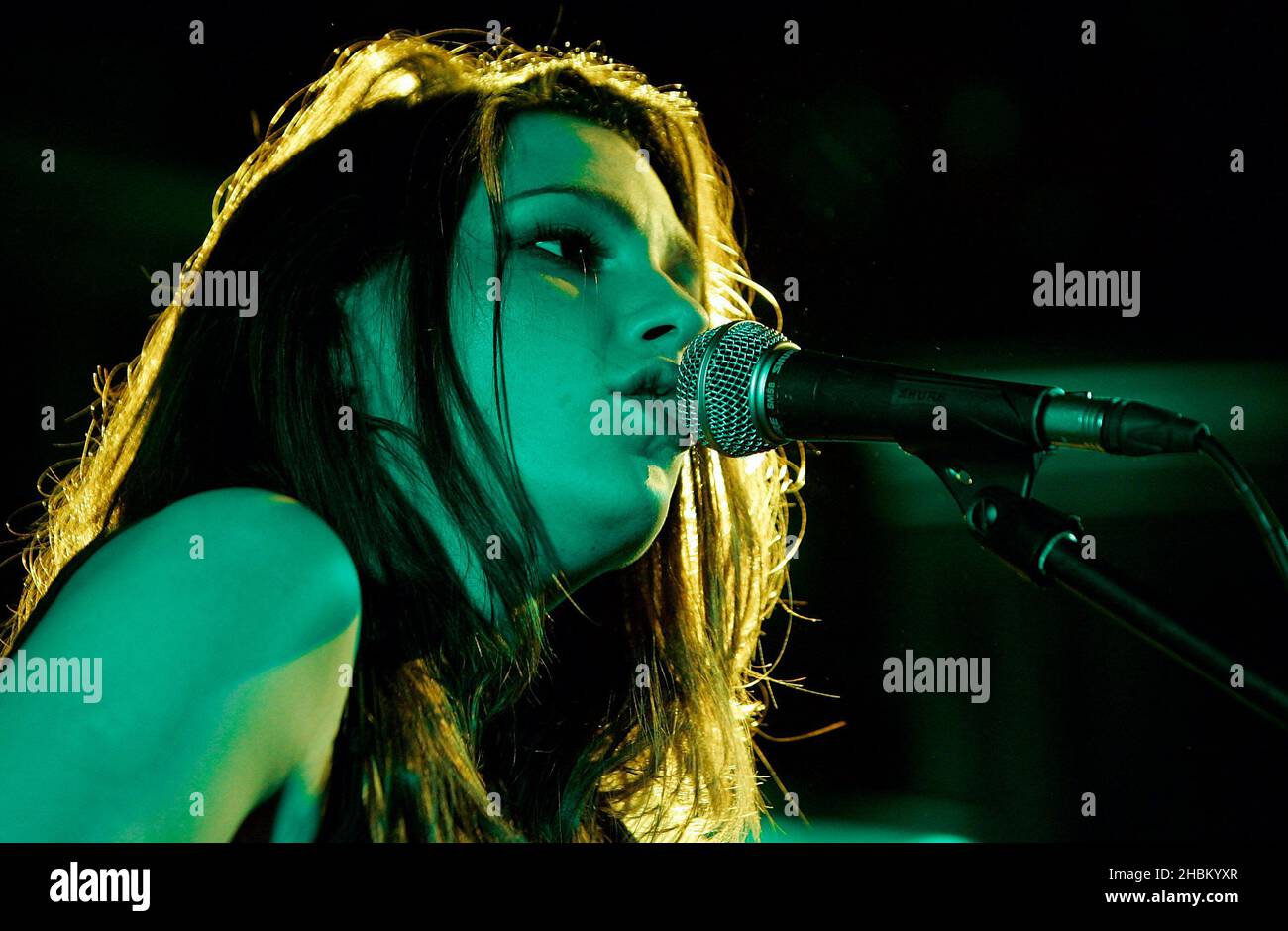 Tiffany Page performs live for the Q The Music Club at the Hard Rock ...