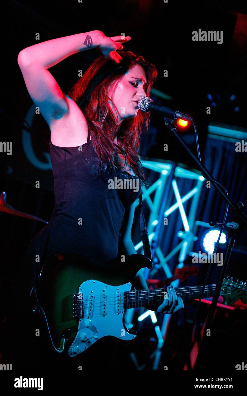 Tiffany Page performs live for the Q The Music Club at the Hard Rock ...