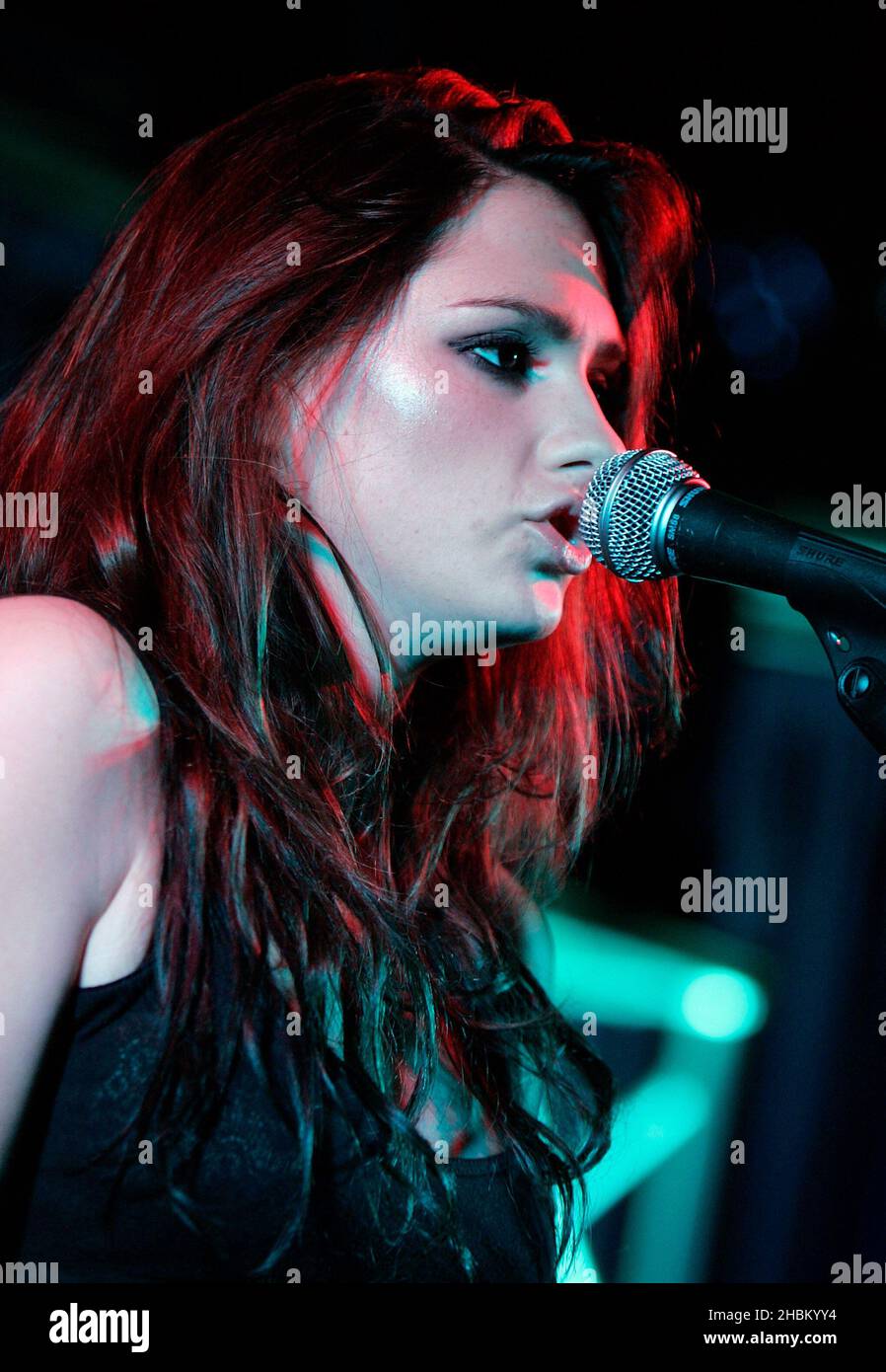 Tiffany Page performs live for the Q The Music Club at the Hard Rock ...