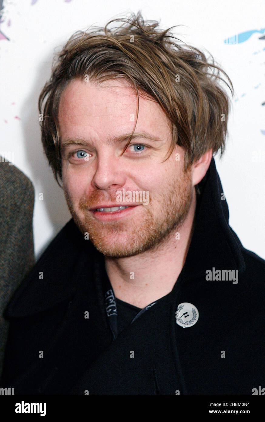 Dave Brown of The Mighty Boosh poses backstage in the NME Awards Room at the 02 Academy Brixton ...