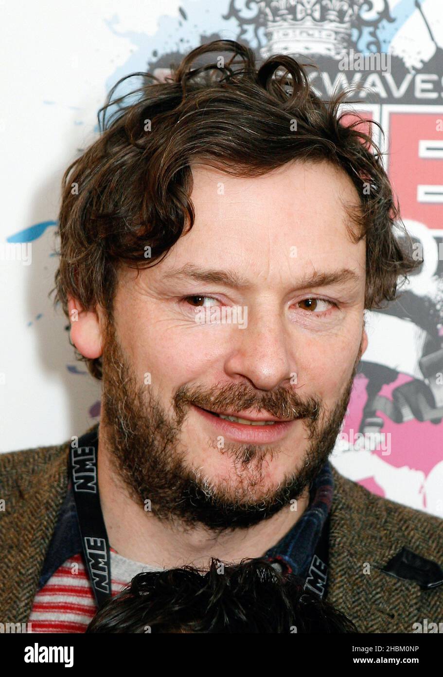 Julian Barratt of The Mighty Boosh poses backstage in the NME Awards ...