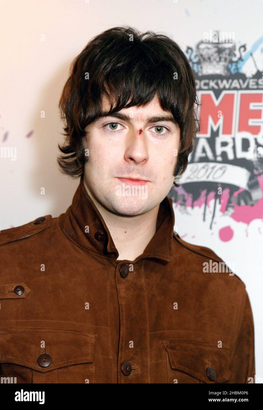 Liam Fray of The Courteeners in the NME Awards Room at the 02 Academy ...