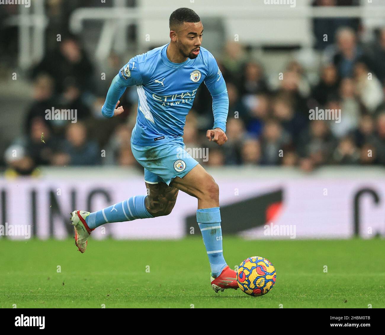Gabriel Jesus #9 of Manchester City in action during the game Stock ...